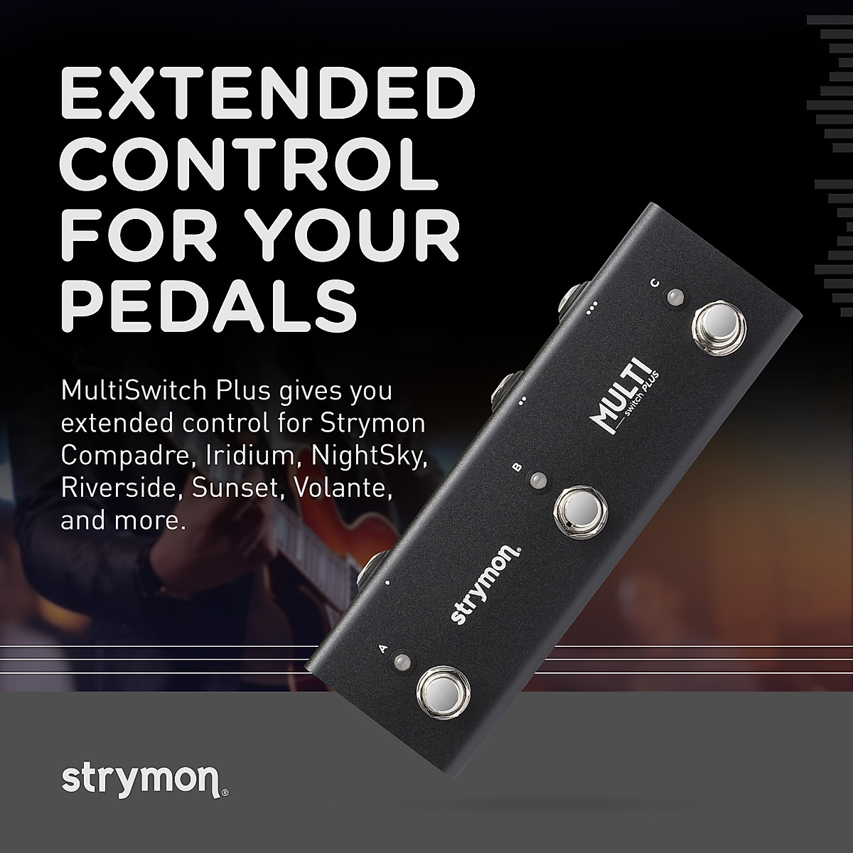 Strymon MultiSwitch Plus Footswitch for Guitar Effects, Compatible with most Strymon Pedals