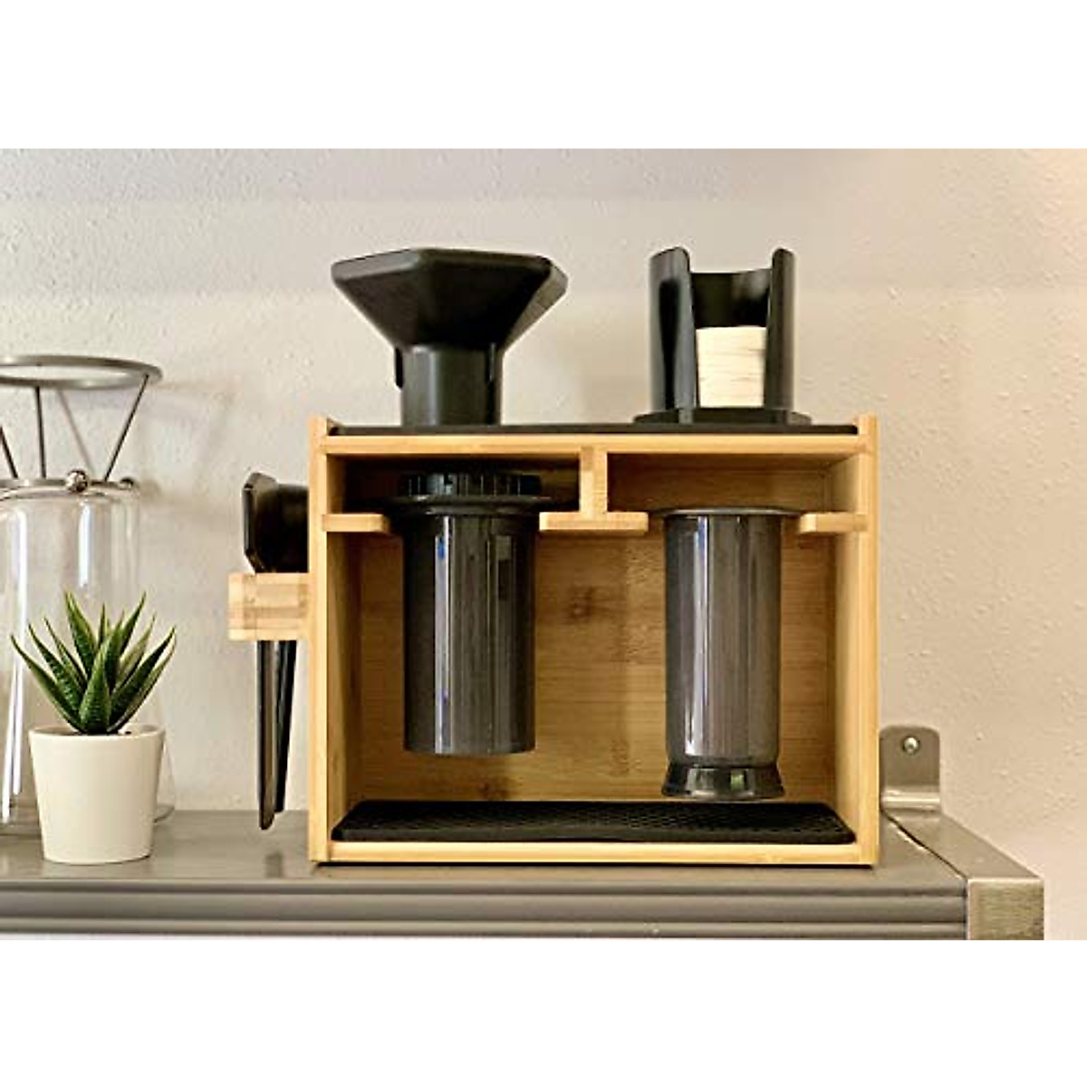 AeroPress Bamboo Organizer for Coffee Station – Keep It Tidy