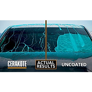 CERAKOTE® Rapid Ceramic Glass Coat Windshield Kit (8 oz Bottle)– Max Strength Rain Repelling Coating – Easy to Apply – Includes Glass Cleaner – Long Lasting Ceramic Formula – Maximum Water Shedding