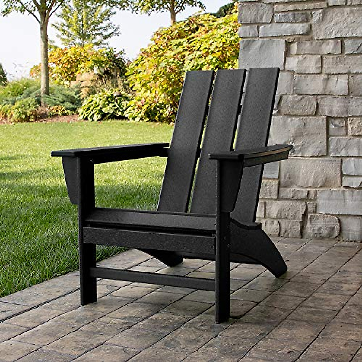 POLYWOOD AD420SA Modern Adirondack Chair, Sand