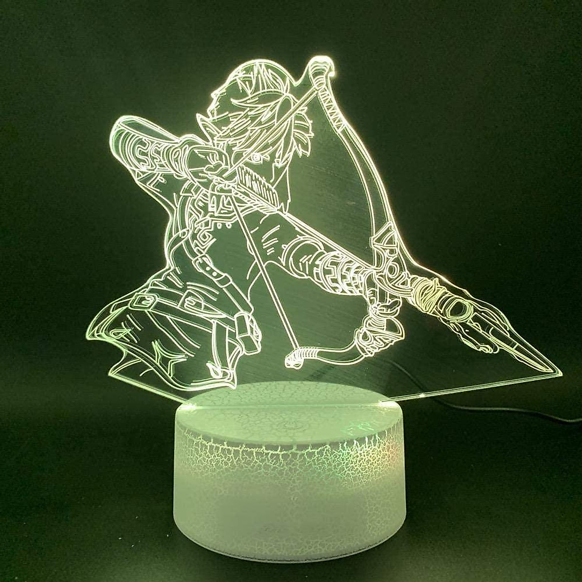 3D Night Light Led Night Light Game The Legend of Zelda Link Figure Nightlight,Acrylic, Home Light Birthday Gift for Kids Bedroom 3D Lamp Boy MAGY