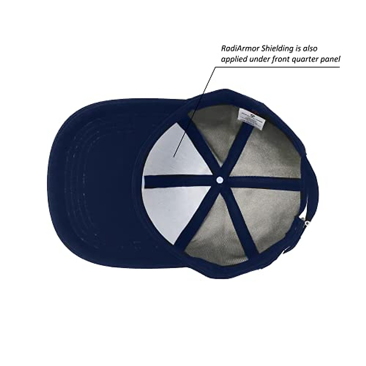 RadiArmor RF Blocking Hat – Unisex Hat with Liner That Blocks Over 99% of High Frequency RF (Navy)