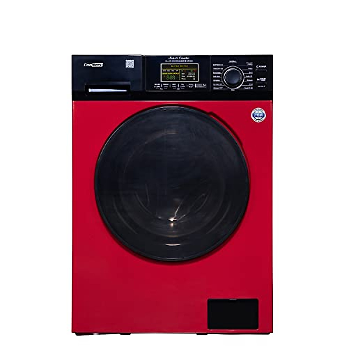 Conserv 18lbs Compact All-in-One Combo Washer Dryer-Vented/Ventless Dry-Version3 (Red Black)