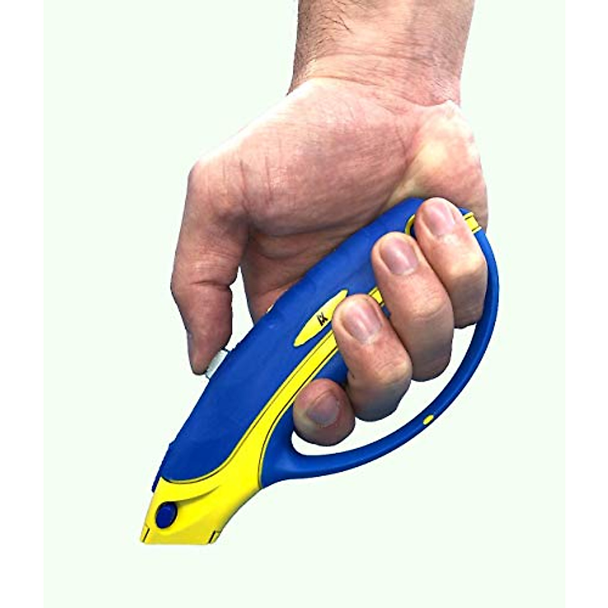 Safe-Grip Retractable Comfort-Grip Box Cutter Utility Knife, Protects Knuckles 6-3/4” Long