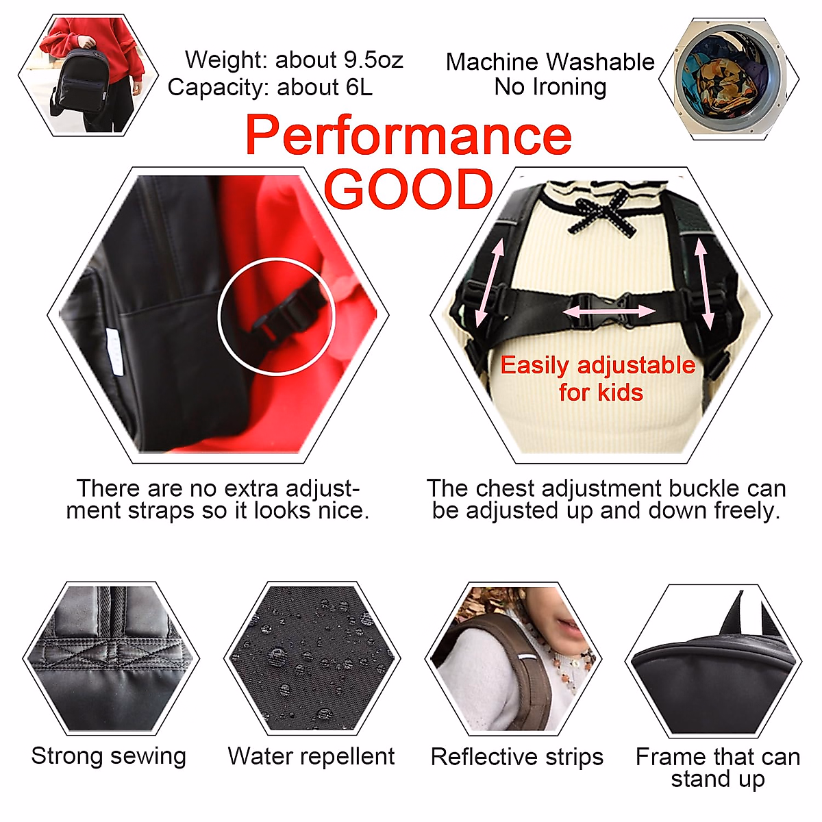 BIGHAS Lightweight Toddler Kids Backpack with Chest Strap For Boys and Girls, Preschool Kindergarten 3-6 Years Old 30 Colors (Trex/Blue)