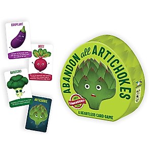 Gamewright - Abandon All Artichokes - A Heartless Card Game,Green