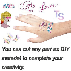 YDJIA TS Limited Edition Temporary Tattoos ERAS Accessories - Embrace The Era with Snake Tattoos Inspired by Folklore Outfits - Butterfly Tattoo Temporary Gift for Fans(Karma Tattoos)