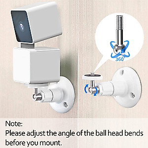 Wall Mount for Wyze Cam Pan V3 and Wyze Cam V4 and V3 and Wyze Cam Outdoor, 3 Pack 360 Degree Swivel Adjustable Wall Mount Bracket for Wyze Outdoor Indoor Camera System (Wyze Camera is NOT Included)