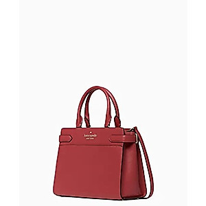KATE SPADE NEW YORK STACI MEDIUM SATCHEL SHOULDER TOTE BAG IN RED CURRANT