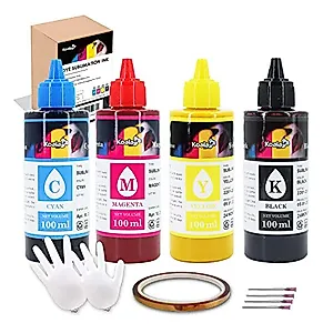 Koala Sublimation Ink Refill Bottle Compatible with ET-2720 ET-2760 ET-2800 ET-2803 ET-2850 ET-3760 WF-7710 WF-7720 C68 C88 for Heat Transfer on Mugs, Polyester Shirts, Mat, etc