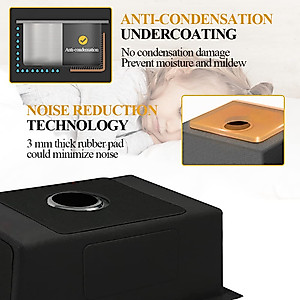 Black Kitchen Sink, Topmount Stainless Steel Bar Sink 25x18x9 Inch Drop In Single Bowl Kitchen Sink With Accessories-Sink Grid,Strainer Basket,Soap Dispenser,Drain Assembly Set For Modern Kitchen Sink