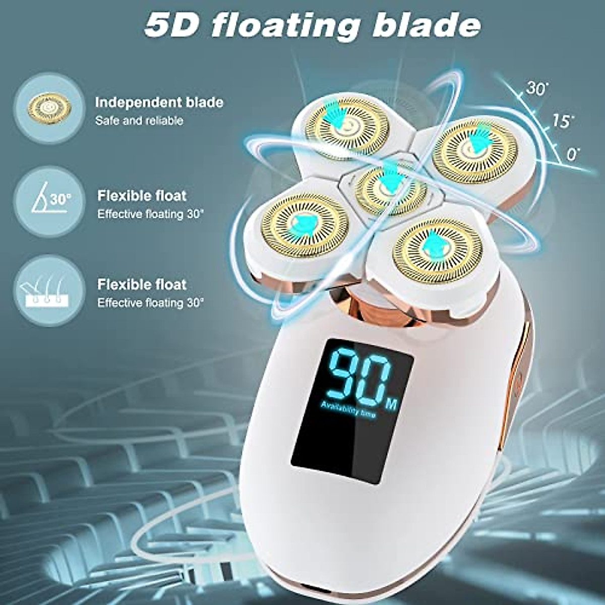 Electric Razors for Women, Facial Hair Removal, Bikini Trimmer, Shaver for Women, Wet and Dry Lady Hair Remover for Legs Body Face, Painless Womens Electric Shaver Cordless Women's Grooming