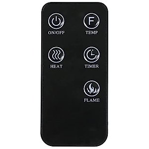 Replacement Remote Control for Greystone Electric RV Fireplace 324-000080 324-000142 F2622BCFW F2625 F2653BCFW F2655BCFW F2655T F3025 F31-18A F32-18A W31BCFW W32BCFW W32BLFW W32SSCW W36BCFW W36BCFW-1