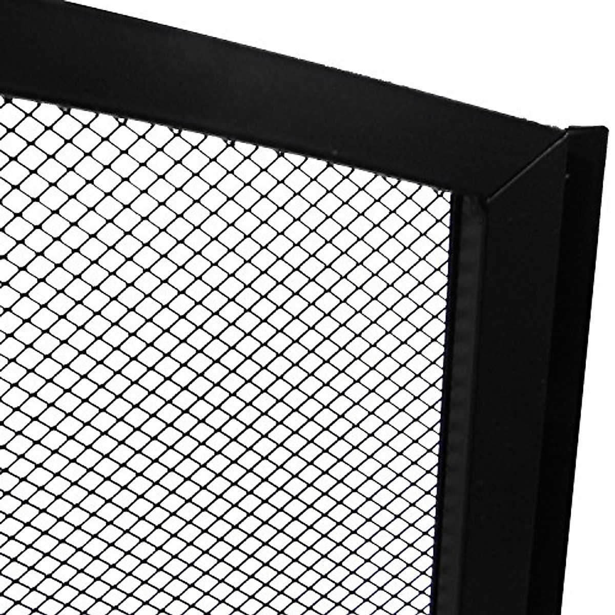 Panacea Products 15951 3-Panel Arch Screen with Double Bar for Fireplace, 29.25 Inch