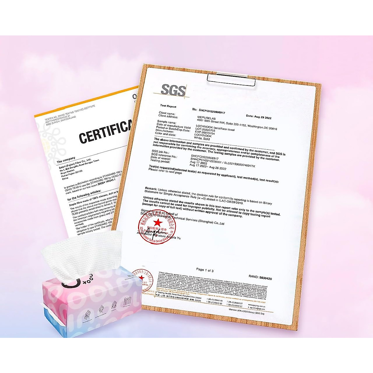 LOOKNOOK Disposable Face Towel, 50% Thicker, Soft for Sensitive Skin, Multipurpose Cleaning Cloth, 70 Count, 6 pack