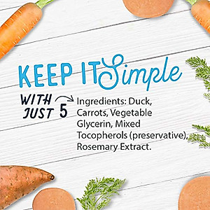 Farmland Traditions Filler Free Dogs Love Duck & Carrot Premium Jerky Treats, 5 oz.