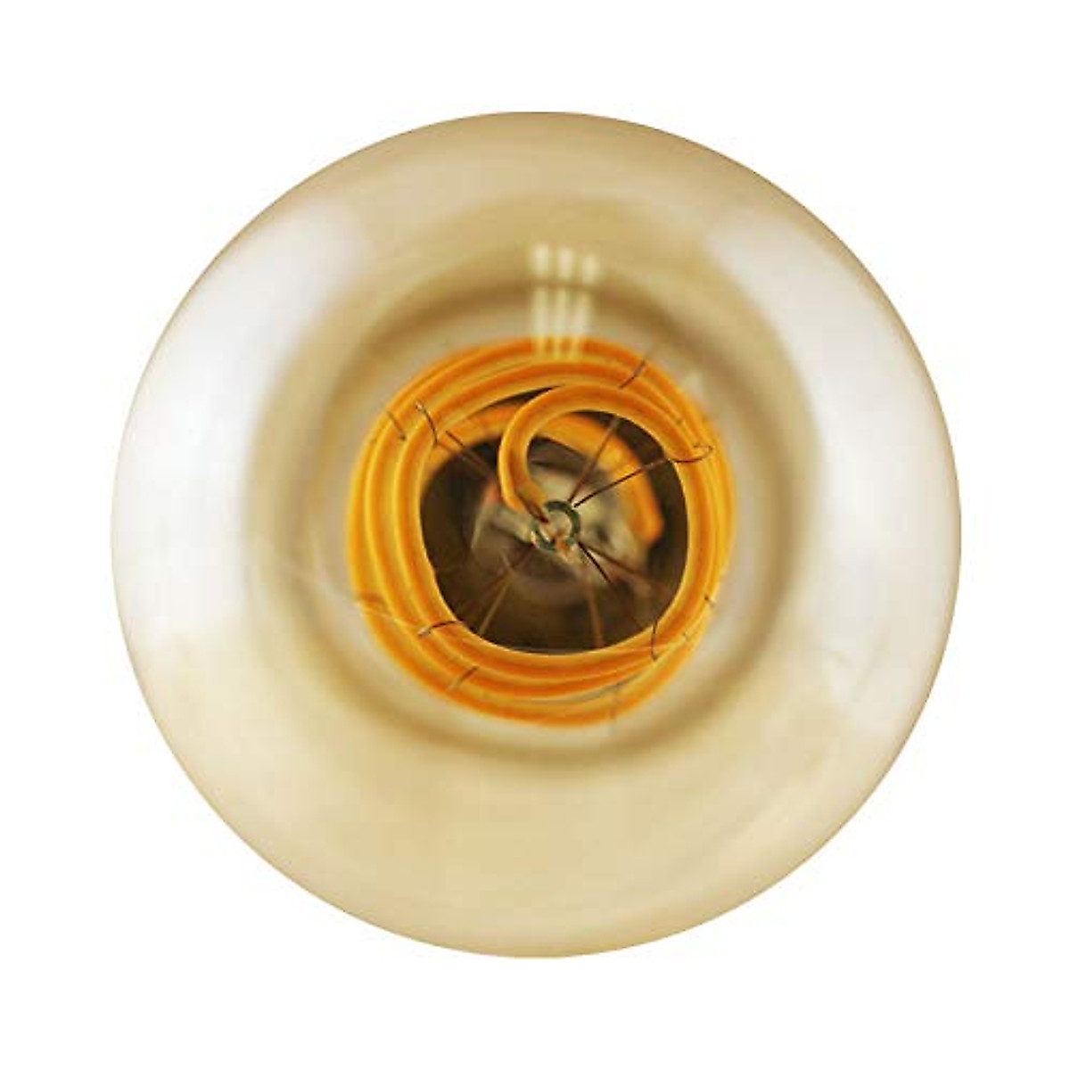 Euri Lighting VG25-3020ad, Dimmable LED G25 Filament, 4.5W, 250lm, 80 CRI, Warm White (2200K), 320° Beam, E26, 120V, Amber Glass, Wet Rated, UL, 2YR, 15K HR WTY, One Count