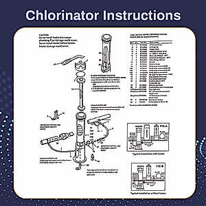 R171016 Pool Automatic Chlorine/Bromine Offline Feeder 300 Chlorinator Compatible with pentair R171016 Rainbow 300 Pool Feeder,2 Additional Control Valve Replacements and Other Accessories