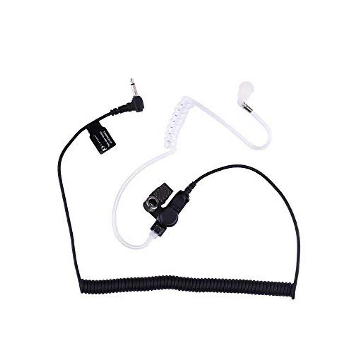 KS K-STORM 1 Pin 3.5mm Receiver/Listen Only Surveillance Acoustic Tube Earpiece Compatible with Two-Way Radios