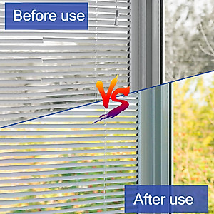 8 Pcs Horizontal Blind Repair Tabs Mini Blind Slat Repair Kit Horizontal Blinds Replacement Slats White Blind Fixers for Horizontal Blinds (1" W x 3" L)