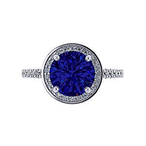 NANA Jewels 2ct Pure Brilliance Zirconia Halo Engagement Ring-Round Cut-September-11