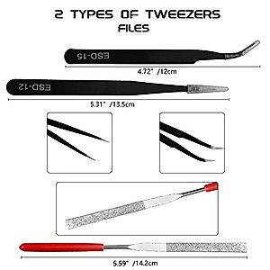 WMYCONGCONG 8 PCS Model Kits Tool Modeler Basic Tools Hobby Building Tools for Cars Airplanes Model Assemble Building Repairing and Fixing