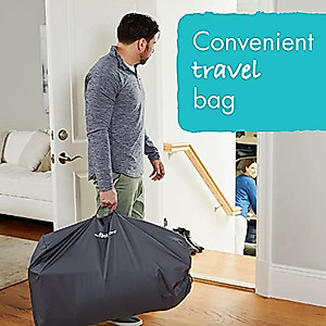 The First Years First Dreams Folding Baby Bassinet - Portable Crib for Travel - Bassinet Bedside Sleeper for Baby - White