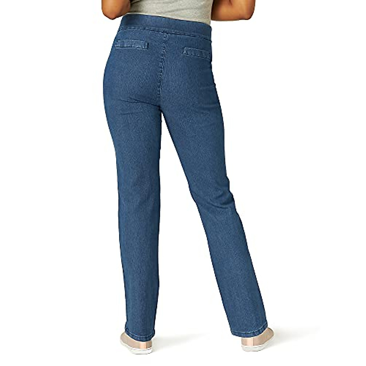 Chic Classic Collection Women's Easy-Fit Elastic-Waist Pant, Mid Shade, 18