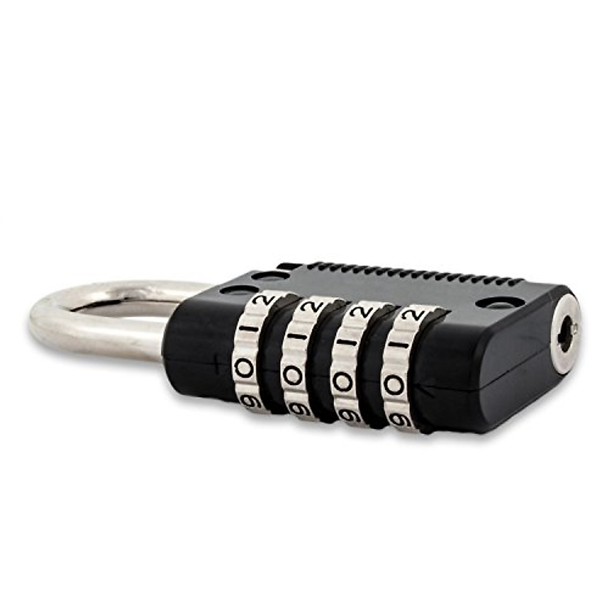 FJM Security SX-575 Locker Combination Padlock with Key Override and Code Discovery, Black