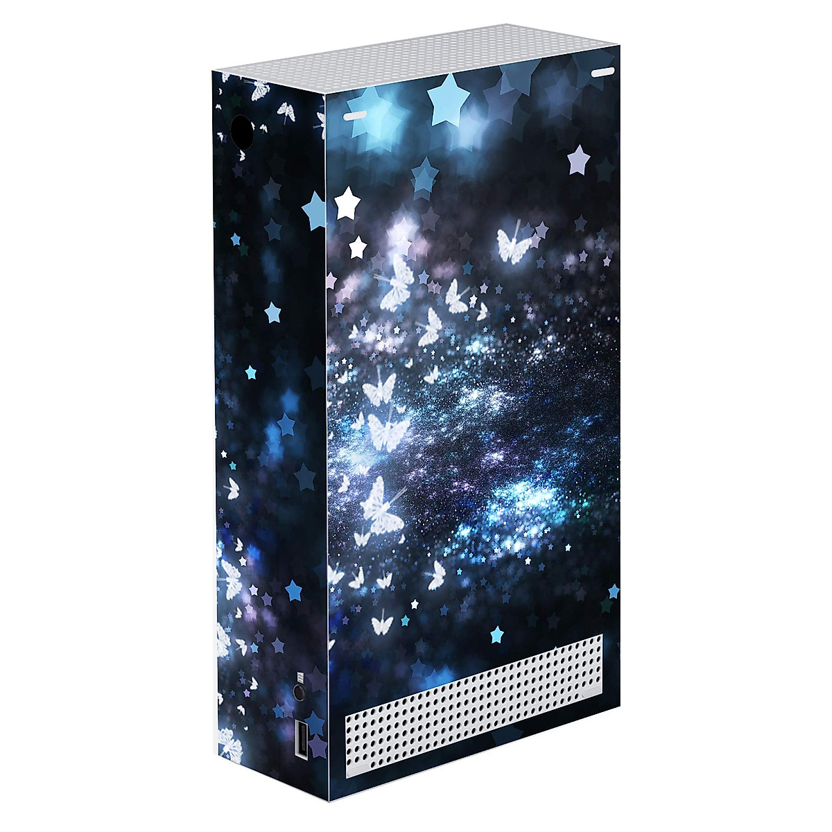 PlayVital Butterfly Illusion Custom Vinyl Skins for Xbox Series S, Wrap Decal Cover Stickers for Xbox Series S Console Controller