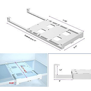 Hanging Soda Can Organizer for Refrigerator, Adjustable Suspended Cans Storage Rack, Stacking Pop Can Dispenser for Fridge, Beer Drink Holder for Fridge Freezer, Beverage & Canned Food Organizers