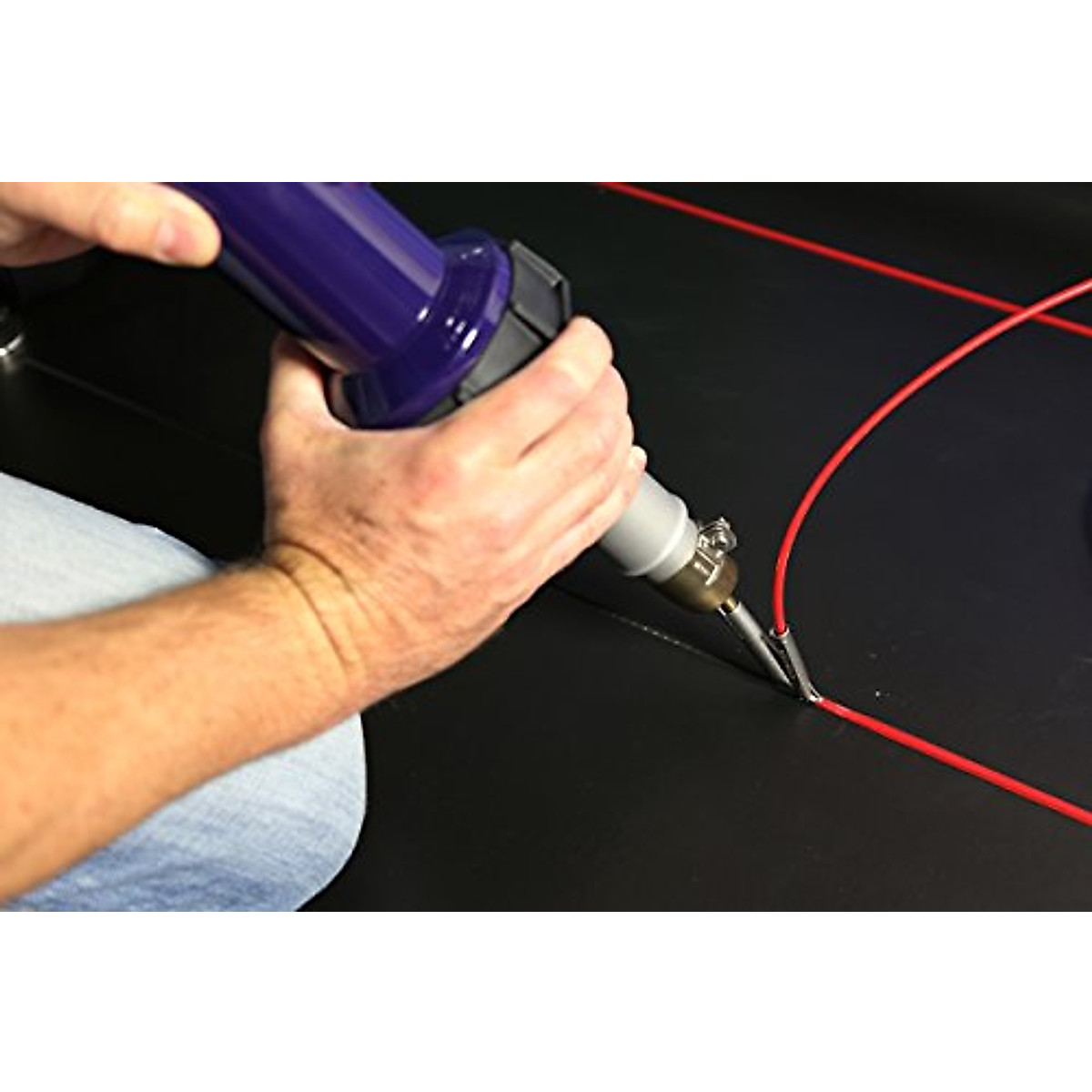 WELDY HT1600 Hot Blast Torch Overlap Plastic Hot Air Heat Gun Hot Welder Pistol Tool Kit 1600W