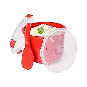 Sistema Microwave Collection Rice Cooker, 87.2 oz./2.6 L, Red