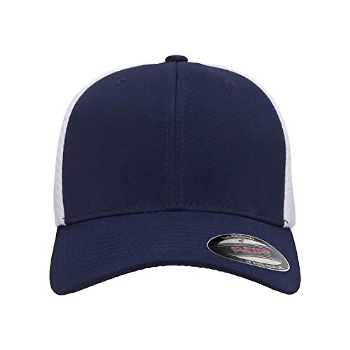 Flexfit unisex adult 6533 Hat, Navy/White, Large-X-Large US