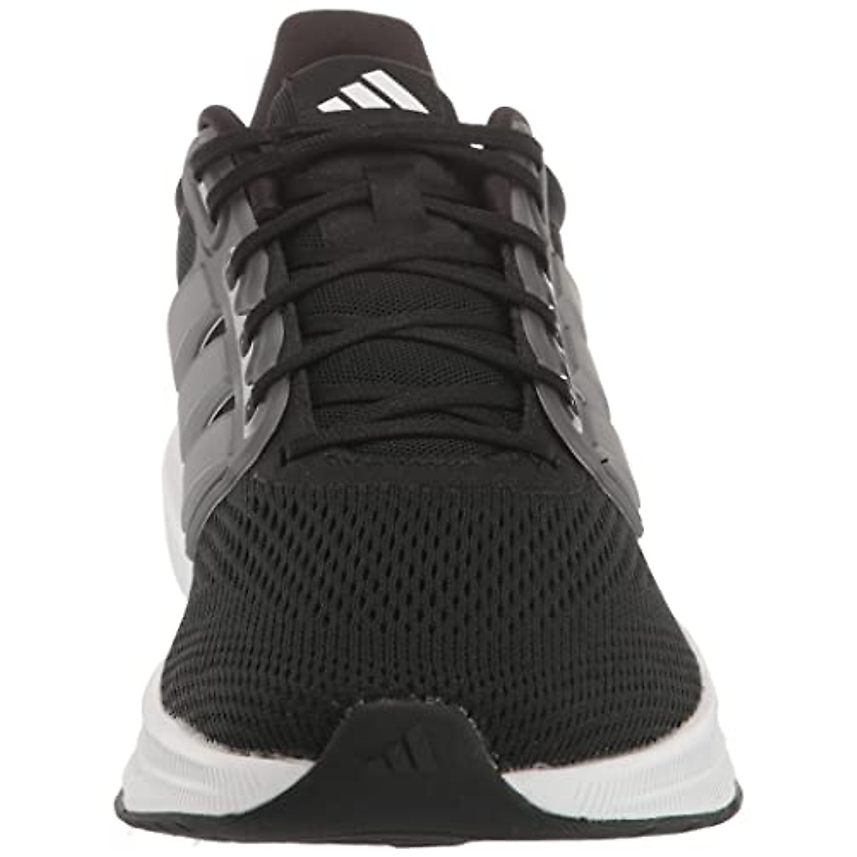 adidas Men's Ultrabounce Running Shoe, Black/White/Black (Wide), 9