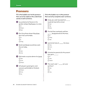 Scholastic Success with Grammar Grade 5 Workbook