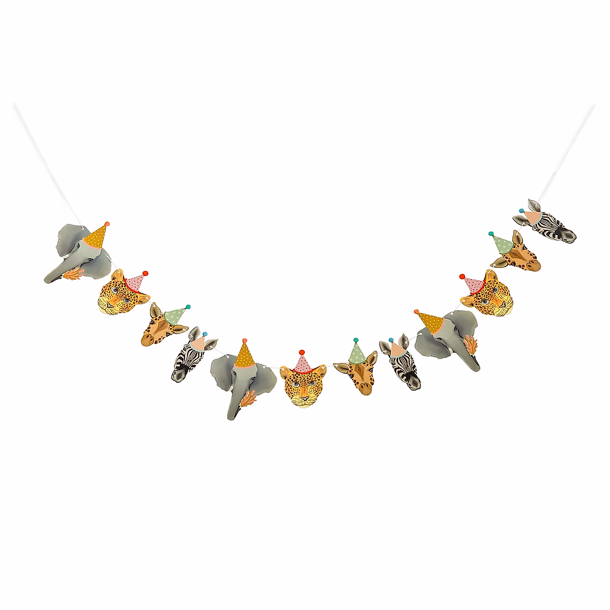 Jungle Safari Animals Party Decorations,Wild Animal Birthday Party Banner,Zoo Birthday Party Decorations,Animal Theme 1st Birthday Party Bunting Garland,Wild One Baby Shower Supplies,Woodland Animal Theme Decorations