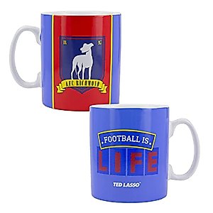 Paladone Ted Lasso Football is Life Extra Large Ceramic Coffee Mug | Officially Licensed Ted Lasso Merchandise