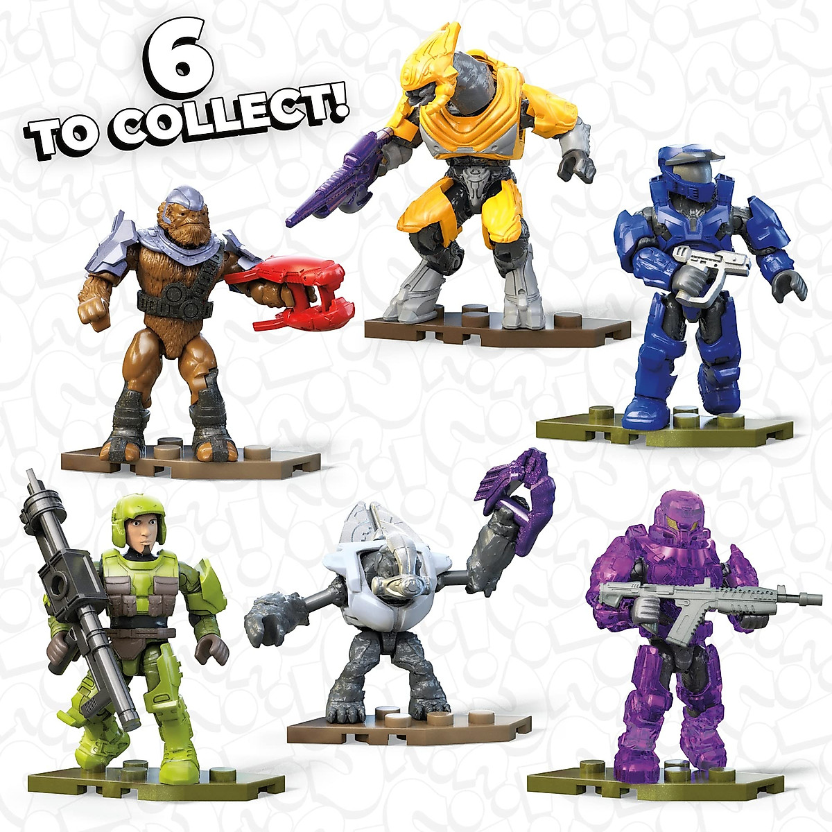 MegaConstrux Halo Micro Action Figures