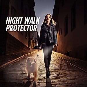 Guard Dog Security Inferno Compact Stun Gun Flashlight for Self Defense, Rechargebale Batteries, Bright LED Flashlight, Maximum Voltage, Holster Included for Women and Men