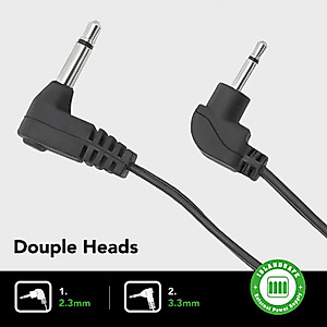 ISLANDSAFE Safe Accessories External Emergency Battery Pack Box, Double Head for Safe Box, Home, Office, White