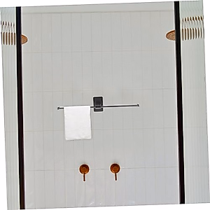 Garneck No Punch Towel Rack Towel Holder for Bathroom Kitchen Hanging Mounted Towel Rack Towel Bars for Bathroom Kitchen Towel Bar Wall Towel Bar Punch Rack Towel Bar for Bathroom Abs