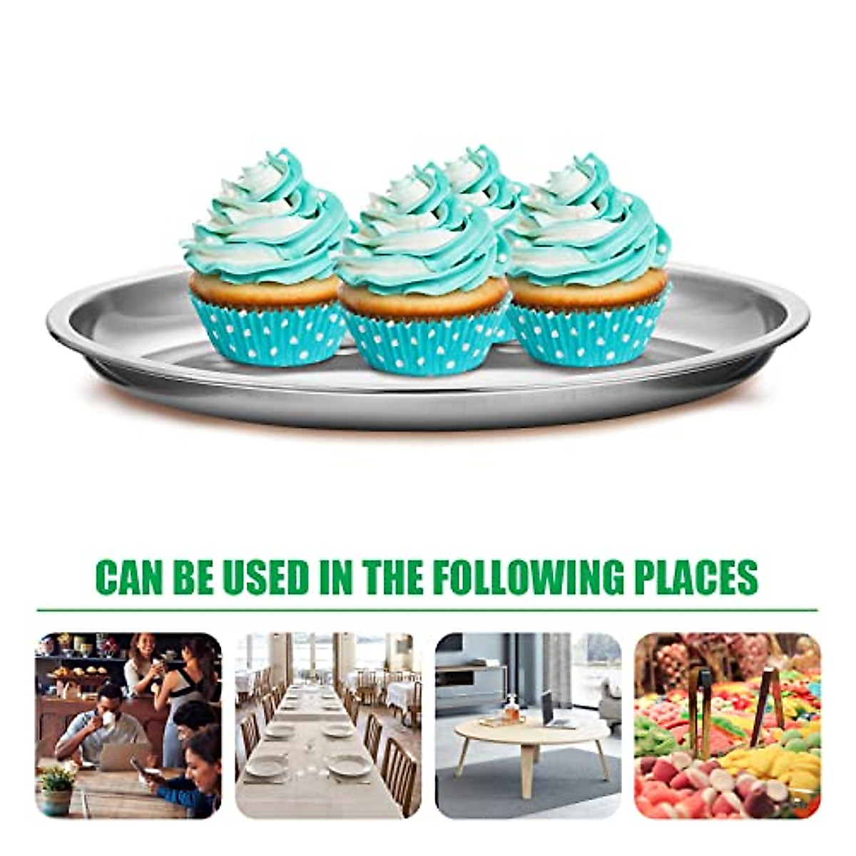 UPKOCH Stainless Steel Tray Stainless Steel Oval grilling platter serving platter serving platter Platter Oval Steaming Serving Platter