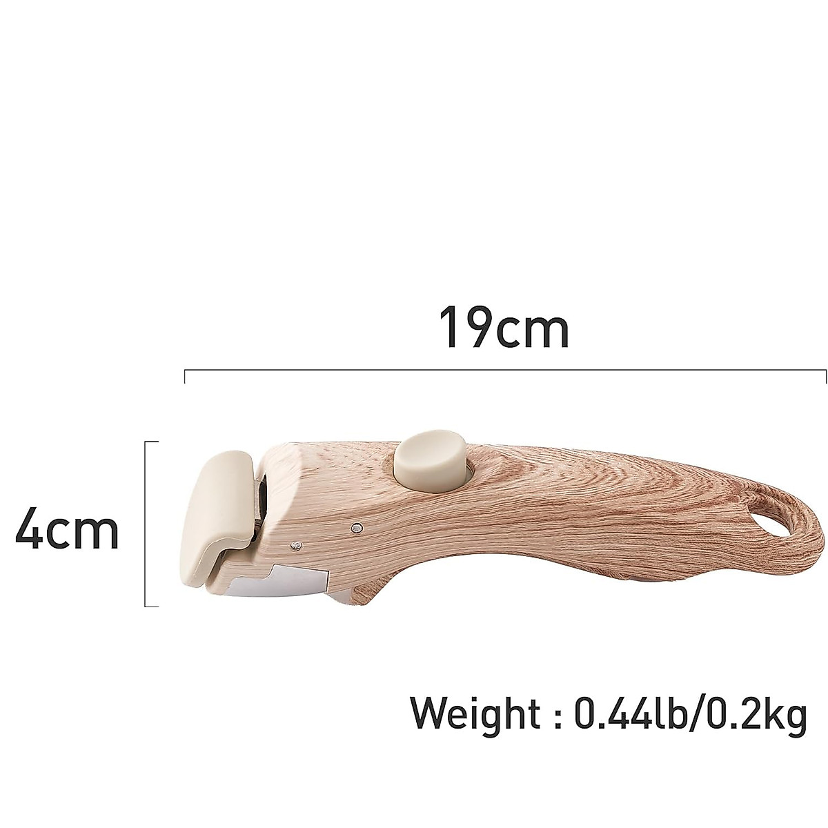 MOKIKA Removable Handle Wood-Like, Detachable Handle Cookware, Universal Pots and Pans Handle Replacement, Removable Pan Gripper Suitable for All Cookware