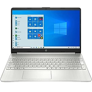 HP 15.6" Touchscreen Laptop w/Windows 10 S Mode, Natural Silver (15-ef1041nr) AMD RYZEN 3 3250U 4 GB GDDR4 256 GB PCIe NVMe M.2 SSD