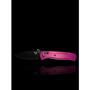Hot Pink, Smooth, Billet Aluminum, Full Size Bugout, Gift for dad, Everyday Carry Knife Scales