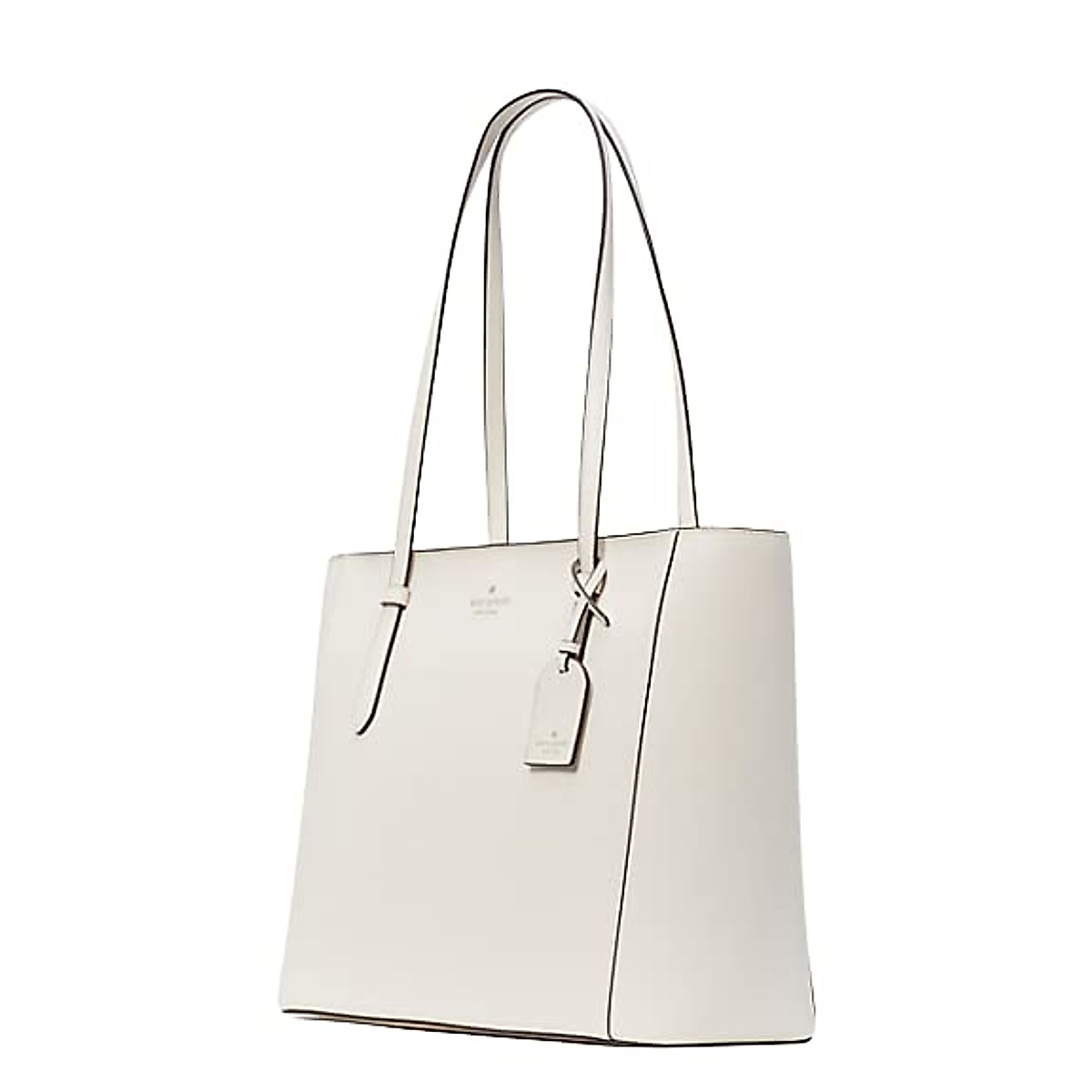Kate Spade New York Schuyler Medium Leather Tote Shoulder Bag in Parchment