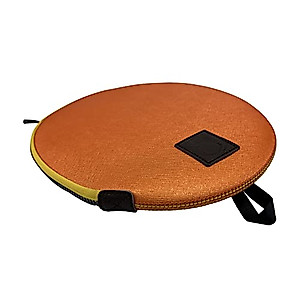 OneJoy Badminton Paddle Cover, Badminton Racquet Sleeves, Badminton Racket Bag with Zipper, for Single Badminton Racket, AJ20-335 Orange Color 26cm x 22cm