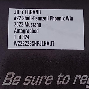 Lionel Racing Joey Logano Autographed 2022 Phoenix Championship Raced Version Diecast Car 1:24 Scale