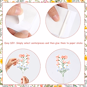 24pcs Wildflower Party Centerpieces Wildflower Baby Shower Birthday Bridal Shower Party Decorations Floral Table Centerpiece for A Little Wildflower is on the Way She is a Wildflower Party